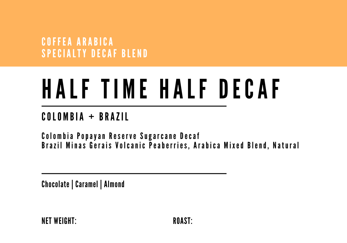 Coffee Blend - Half-Time Half Decaf Blend – Parchmen & Co